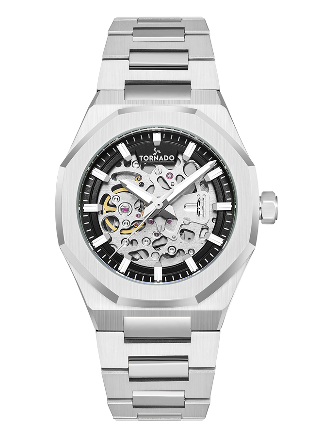 Buy AUTONOVA Automatic Watch - Black Silver, Online Watch india | Tornado watches – Tornado ...