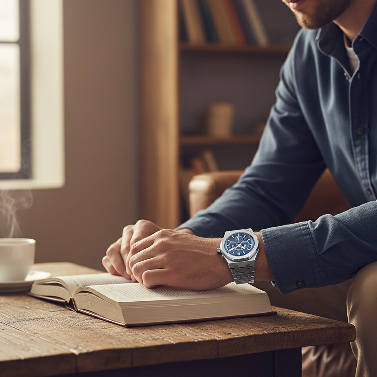 Buy Aurora Nova Multi Function Watch Blue Silver - T23104-SBSL, Shop ...