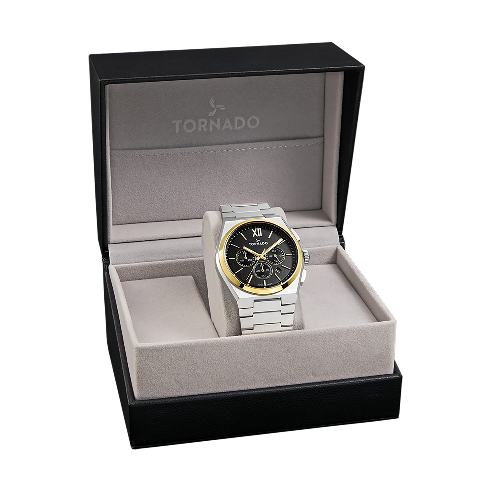 Buy Aurora Nova Multi Function Watch Black - T24105-TBSB, Shop Branded ...